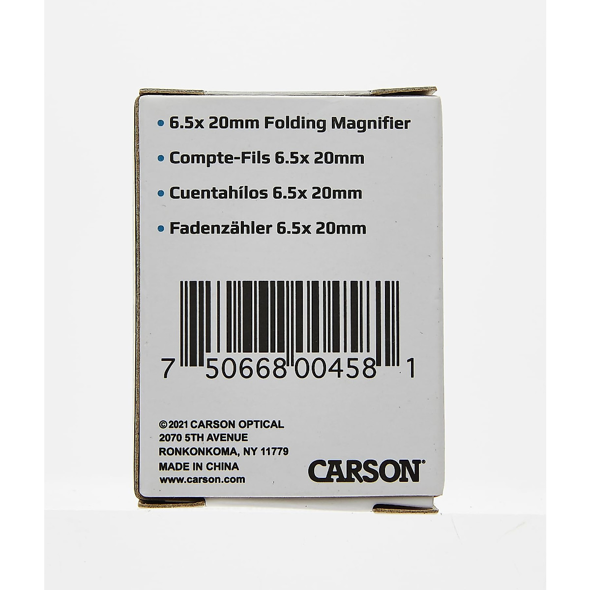Carson® LinenTest 6.5x20mm Folding Magnifier (LT-20)