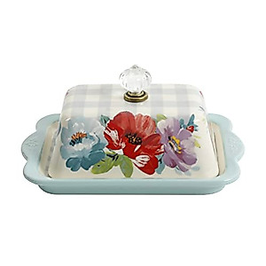 The Pioneer Woman Sweet Romance Ceramic Double Stick Butter Dish