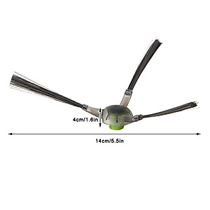 Fdit 4PCS Side Brushes Replacement Vacuum Cleaner Replenishment Sweeping Brush Fit for Ecovacs Deebot DE55 DE6G DD33 DJ35 Robotic Vacuum Cleaner
