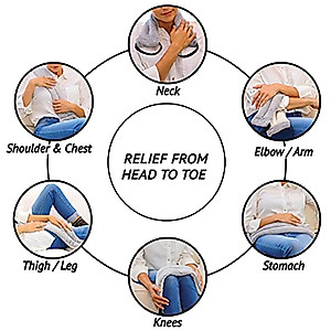 Versatile Microwavable Heating Pads for Neck Pain Relief, Back Pain, and Shoulder Pain Relief - Microwave Heating Pad for Cramps and Muscle Relief, Hot and Cold Reusable Pad - 1 Pack