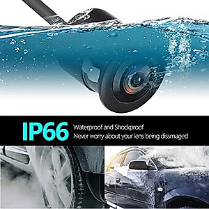 Zunate Mini HD Security Camera, Waterproof Mini CCTV Camera 170° Wide Angle, IP66 100W Night Vision Outdoor Surveillance Camera for Car Monitor/Home/Warehouse