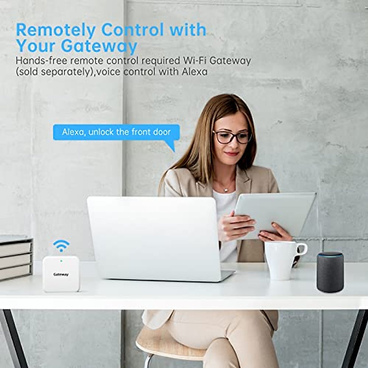 Smart Lock, SMONET Deadbolt Lock with Keypad, Keyless Entry Biometric Fingerprint Front Door Locks, Bluetooth Electronic Digital Lock with Reversible Handle, App Control, IC Card for Home, Apartment