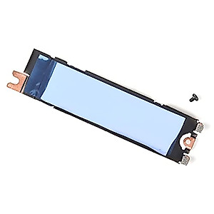 2nd SSD M.2 2280 Heatsink Pad Cover Hard Drive Heat Shield 0130R6 130R6 6N16 06N16 for Dell XPS 15 9500 9510 9520, Dell Precision 5550 5560, Latitude 15 5500 Laptop Thermal Bracket Caddy for 2nd SSD