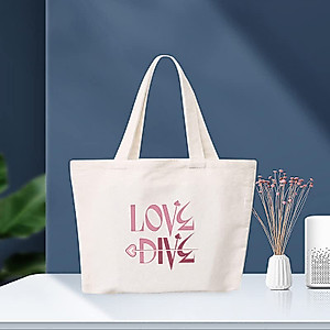 Kpop IVE Love Dive Yujin Gaeul Wonyoung LIZ Rei Leeseo Merchandise Canvas Shoulder Bag Hobo Crossbody Handbag Casual Tote for Girls Women Gifts（c）