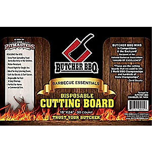 Disposable Cutting Boards | 30 Count Box | Home Or Commercial Cutting Board Use | Home Safe For Electric Knife Or Chef Knife | This Extra Large Cutting Board Is Great To Use As A Brisket Cutting Board
