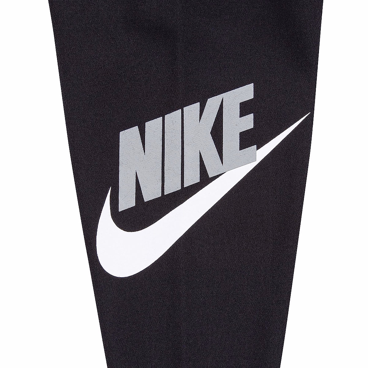 Nike Boy's Club HBR Pullover Joggers Set (Little Kids) Black/Light Gray 6 Little Kid