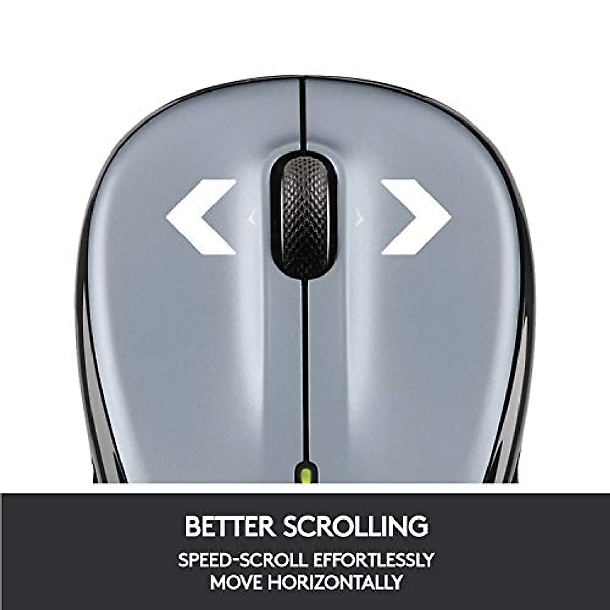 Logitech Wireless Mouse M325 with Designed-For-Web Scrolling - Light Silver