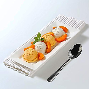 Teyyvn 16-Pack Black Stainless Steel Dinner Spoon, 8.03 Inches, Mirror Polished