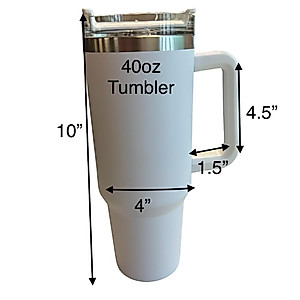 Silva lining designing Stainless Steel 40oz Tumbler - Keeps Drinks Hot/Cold, Engraved, Spill Proof, Dental Hygienist Gift - White, Insulated, Reusable, Dishwasher Safe