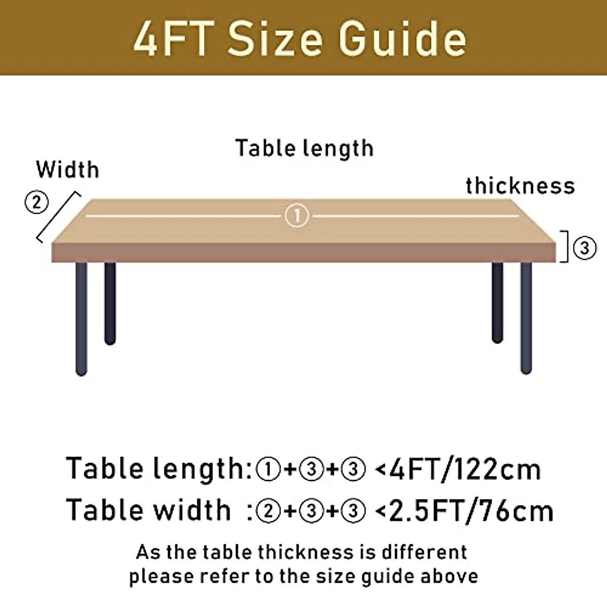 Aiojool Teal Wood Grain Tablecloth Fitted Table Cloth for 4 Foot Rectangle Table, Elastic Edged Table Cover for Indoor Outdoor Patio Picnic, 30 X 48 Inch