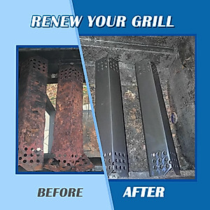 SafBbcue EG Grill Parts Kit for Expert Grill 4 Burner 720-0789H Gas Grill Replacement Parts, Expert 720-0789MB Gas Grill Parts, Grills Coking Grates, Heat Plates Flame Tamer, Burner Tubes, Heavy Duty