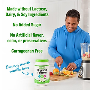 Orgain Organic Vegan & Organic Protein + Superfoods Powders, Vanilla Bean Flavors - Plant Based Protein, Gluten Free