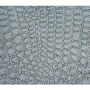Vinyl Fabric Crocodile Gray Fake Leather Upholstery / 54" Wide/Sold by The Yard