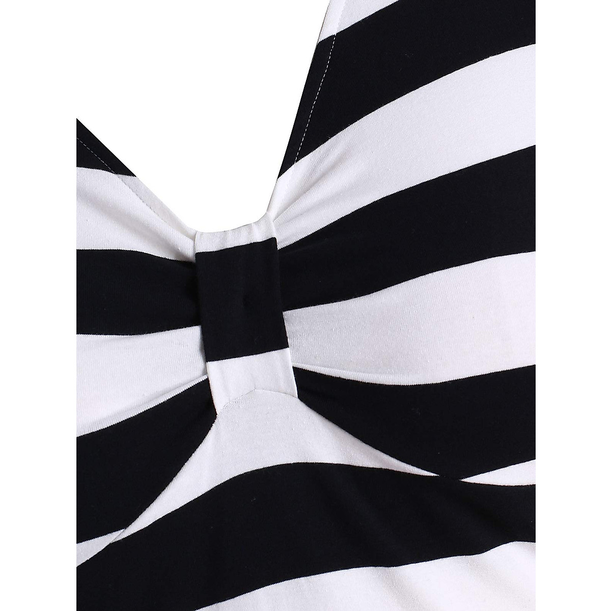 ZEZCLO Women's Plus Size Halloween Dress Funny Striped Pumpkin Halloween Costume Flared Dresses Orange 3XL