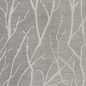 Exclusive Home Forest Hill Woven Room Darkening Blackout Grommet Top Curtain Panel Pair, 52"x84", Dove Grey, 2 Piece