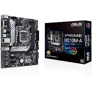 ASUS PRIME H510M-A/CSM LGA1200 (Intel® 11th/10thGen) Micro-ATX Commercial motherboard (PCIe 4.0, M.2 NVMe SSD,1G LAN, USB 3.2 Gen 1, DP/HDMI/D-Sub, SPI-TPM header, ACCE)