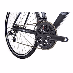 Tommaso Sorrento Shimano Tourney Hybrid Fitness Bike, Matte Black/Grey - Large