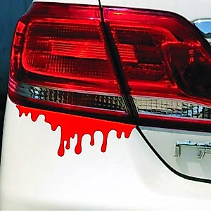 2 pcs Blood Car Light Sticker Decal, Truck, Windshield Banner Sticker, 8 inches - Car Tuning Accesories