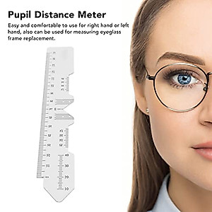 5pcs Ophthalmic PD Ruler Pupil Distance Measuring Ruler Clear Data Marking Smoothing Edges Pupillary Distance Ruler for Hospitals