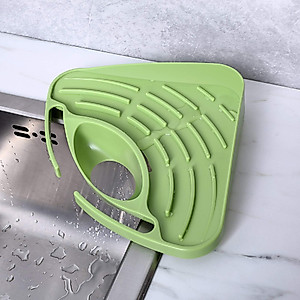 Kitchen sink caddy sponge holder scratcher holder cleaning brush holder sink organizer(Grey)