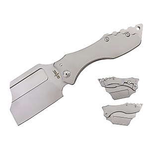 10.75" Extreme Giant Stainless Steel Tactical Folding Cleaver Knife Hunting Camping Outdoor