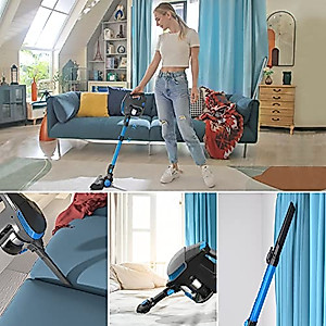 FABULETTA Cordless Vacuum Cleaner, 6-in-1 Stick Vacuum with 25 kpa Suction, 8x2500mAh Large Battery, Max 50 min Runtime, 250W Brushless Motor Handheld Vacuum Cleaner for Hard Floor Carpet Pet Hair
