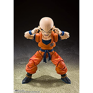 TAMASHII NATIONS - Dragon Ball Z - Krillin Earth's Strongest Man, Bandai Spirits S.H.Figuarts Action Figure