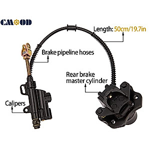 Rear Brake Master Cylinder Caliper For 50cc 70cc 90cc 110cc 125cc Chinese ATV Taotao Quad Coolster 3050HD Four Wheeler