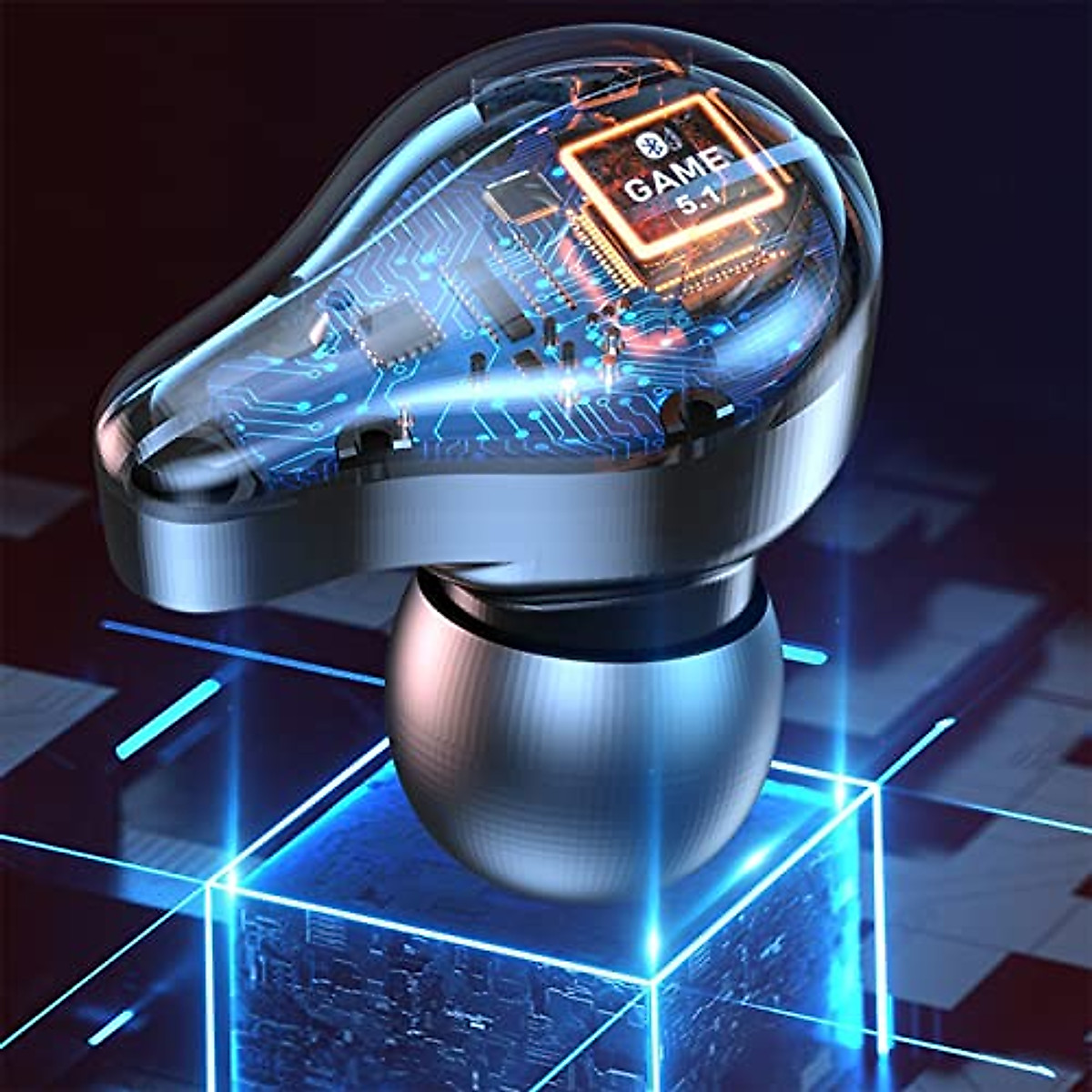 Wireless Earbuds Bluetooth in Ear Light-Weight Headphones Built-in Microphone Immersive Premium Sound with Charging Case NB4