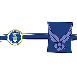 Tervis Air Force Pride Tumbler with Wrap and Blue Lid 16oz Mug, Clear