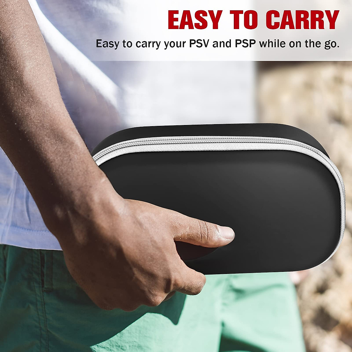 COLOR TREE Storage Case Carry Case Bag Compatible with PS Vita, PS Vita Slim, for PS Vita 1000/2000, Protective Hard Case Cover, Waterproof Shockproof Storage Travel Bag Travel Carrying Case