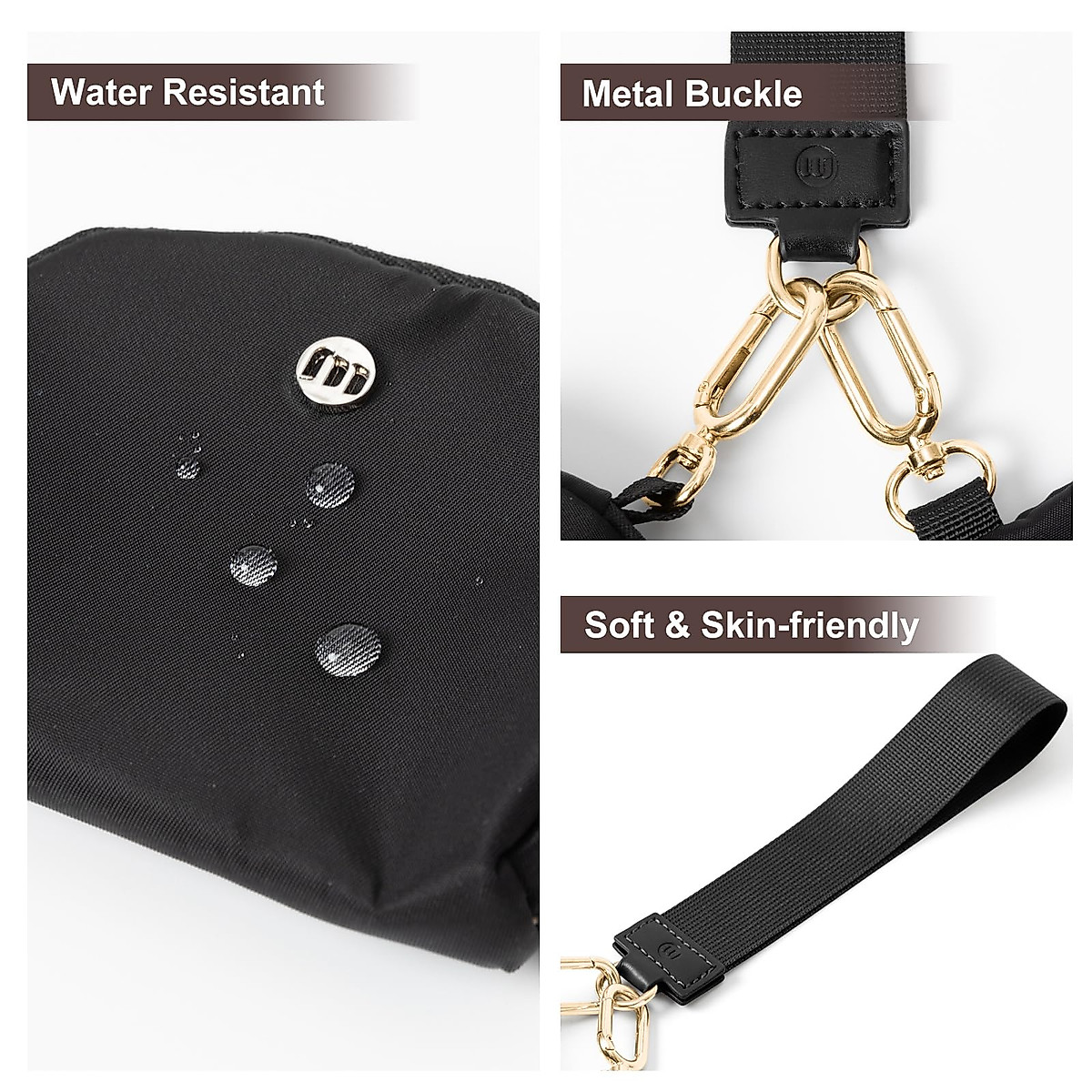 Keychain Wallet Mini Zip Around Wristlet Wallets for Women Detachable Dual Pouch Wristlet Portable Coin Purse Small Wallets