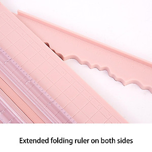 Edge Cutter Paper Crafts, 12 in 1 Paper Crafting Edge Trimmer, Multifunctional Scrapbooking Edge Cutter, Precision Paper Edger with Measurements, Decorative Paper Cutting Tool for Photos Cards