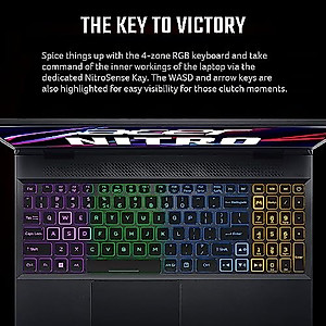 acer 2023 Newest Nitro 5 Gaming Laptop, 15.6" 165 Hz IPS Display, AMD Ryzen 7 6800H (8 core), NVIDIA GeForce RTX 3070 Ti, 32GB DDR5 RAM, 1TB SSD, Wi-Fi 6E, Backlit Keyboard, Windows 11 Home