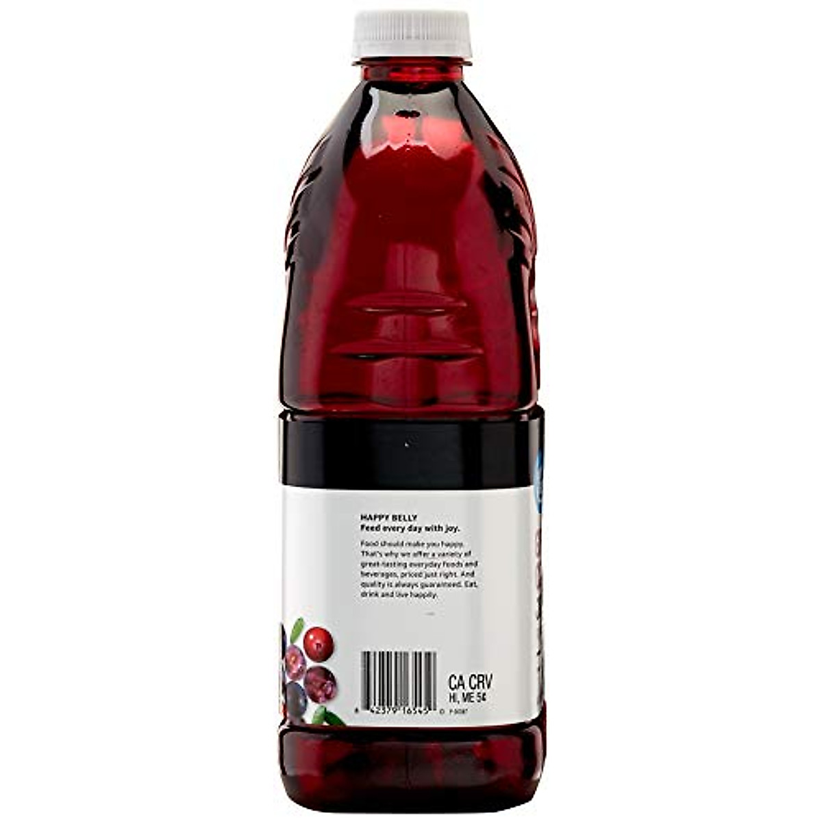 Amazon Brand - Happy Belly Grape Cranberry Juice Cocktail, 64 Fl Oz Bottle