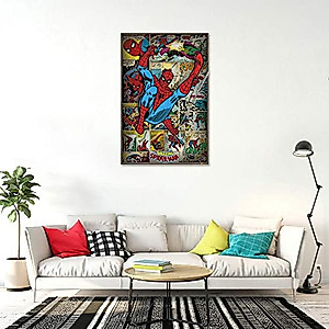 Spider-Man Retro Comic Poster, Size 24x36