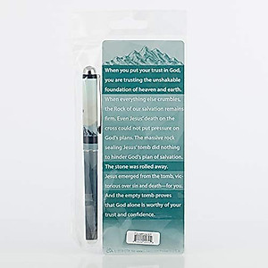 Christian Tools Affirmation Pen & Jumbo Bookmark Set-The Lord is My Rock (Psalm 18:2 KJV)