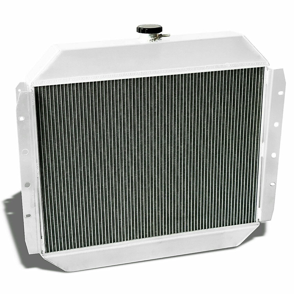 Cubauto 4 Row Core Radiator for 1966-1979 Ford F100 F150 F250 F350 Pickup Truck Brocon 1967 1967 1969 1970 1971 1972 1973 1974 1975 1976 1977 1978 All Aluminum Downflow Radiator+2X12" Fan W/Shroud