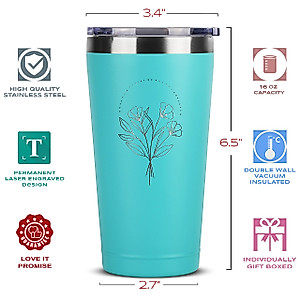 Sodilly Comfort Care Package - Mental Health Care Package - Recovery Support Set with Tumbler - Fuzzy Socks - Card - Get Well Soon - Stainless Steel Tumbler for Best Friend - Mom and Coworker - Hug