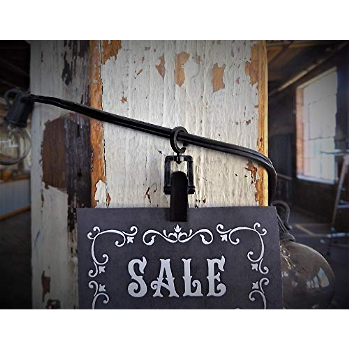 NAHANCO CC2B24 Plastic Swivel Rotating Clever Clip, 2”, Black (Pack of 24)