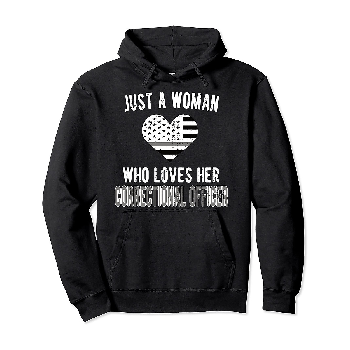 Correctional Officer Wife | Corrections Wife Silver Line Pullover Hoodie