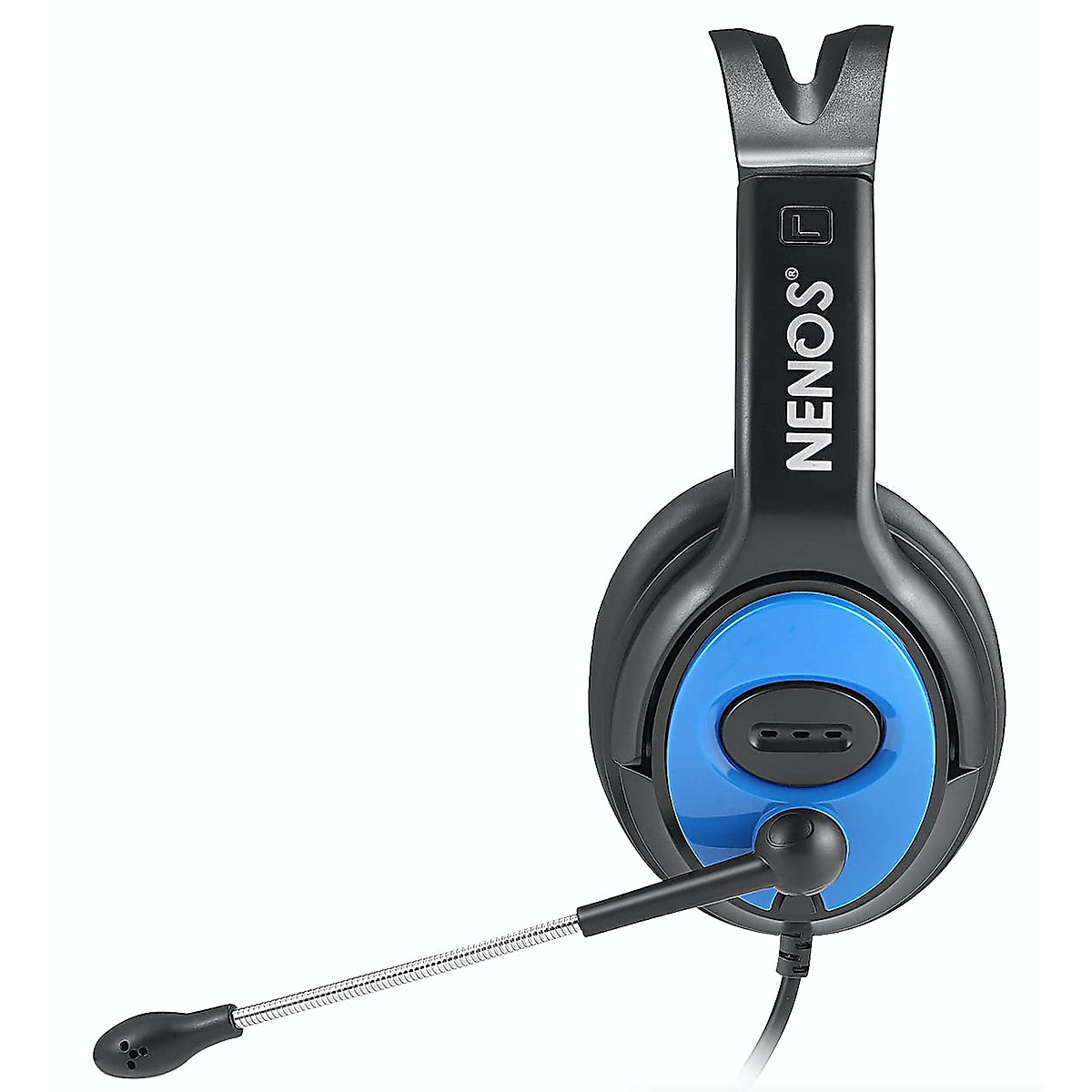 NENOS Computer Headset with Microphone Computer Headphones with Noise-Canceling Microphone Wired Headset for Business Meetings, Online Classes, Webinars Comfortable and Ergonomic