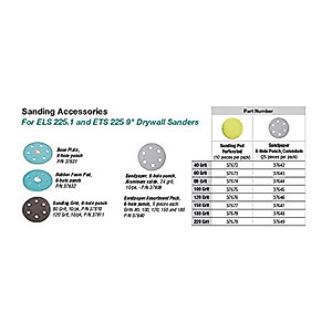 CS Unitec ELS 225.1 Long-Reach Drywall Sander, 9" Disc Diameter