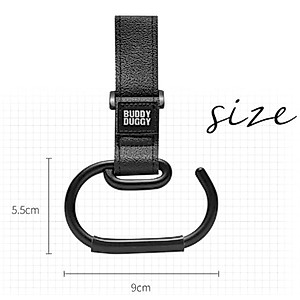 Nonslip Stroller Hook for Hanging Diaper Bags, Purse, Shopping on Strollers buddyduggy