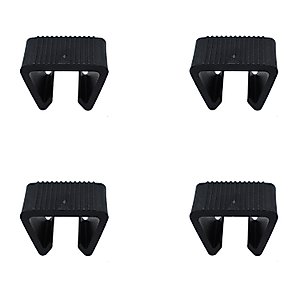 Maxmoral 4PCS 5.25CM/2Inch Wicker Chair Fastener Outdoor Furniture Clamp Black Patio Sofa Clamp Suitable for Fixing Combination Patio Furniture Sofa and Balcony Chair