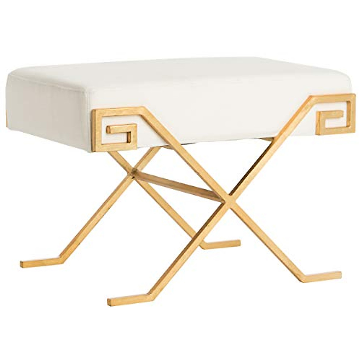 Safavieh Home Collection Luna Light Beige Greek Key Bench