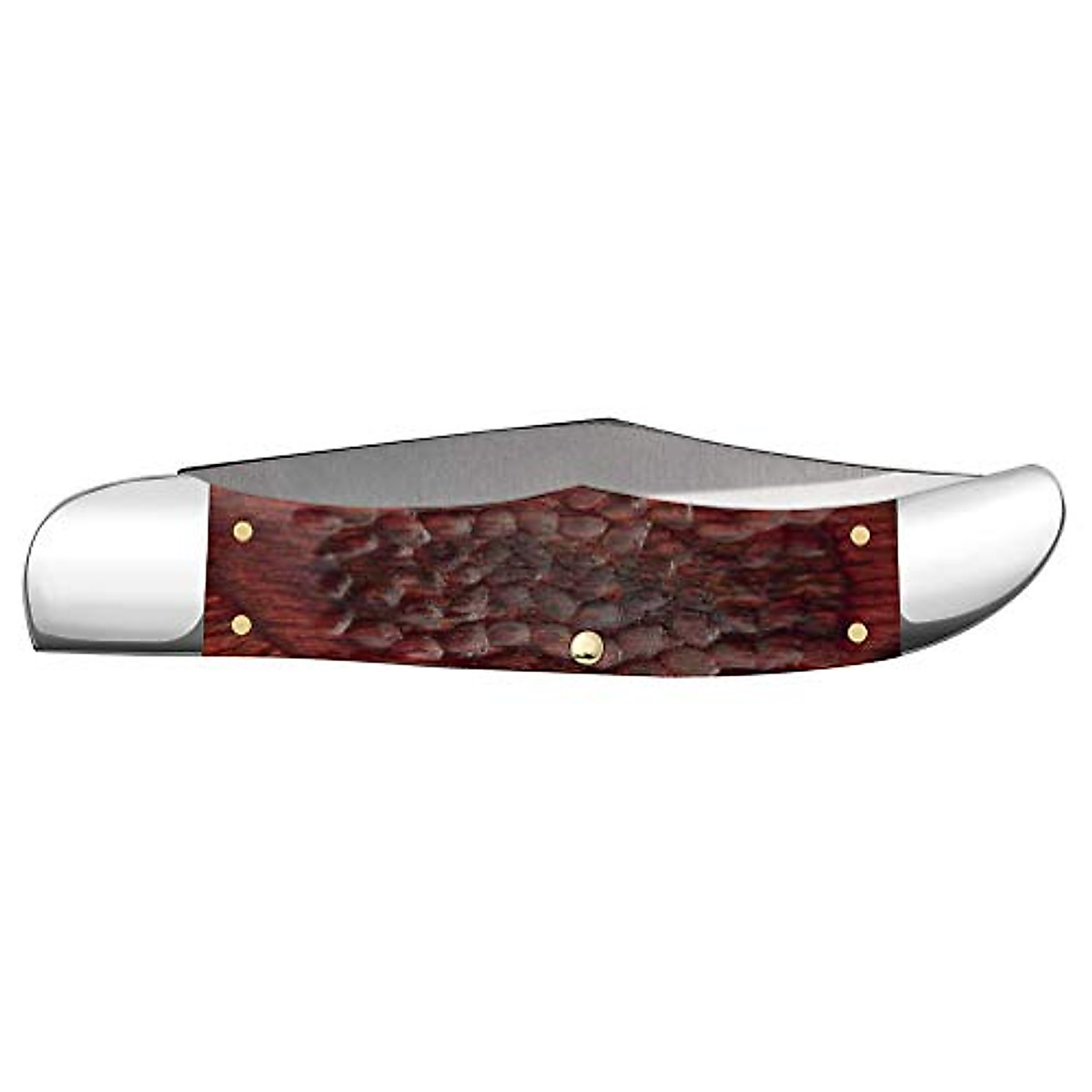 Case WR XX Pocket Knife Brown Rosewood Folding Hunter Item #189 - (6265Sab SS) - Length Closed: 5 1/4 Inches