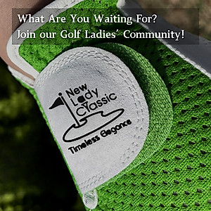 XEIRPRO New Lady Classic Women's Black Half Finger Golf Gloves - Tacky & Breathable Women's Golf Gloves Weather - Worn on Left (Black/Black, Small)