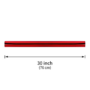 RUSPEPA Red Metallic Wrapping Paper - 81.5 Sq Ft - Solid Color Paper Perfect for Wedding,Birthday,Christmas,Baby Show - 30 inches x 32.8 feet