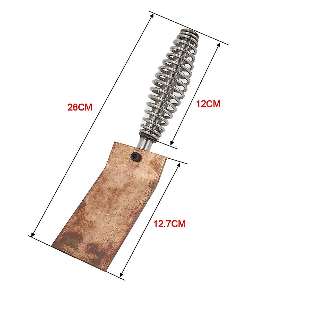 scottchen PRO Welding Spoon Copper Welding Spoon Welders Helper,3 Plate Set, Flat/Curved/Angle Copper Paddle Backer